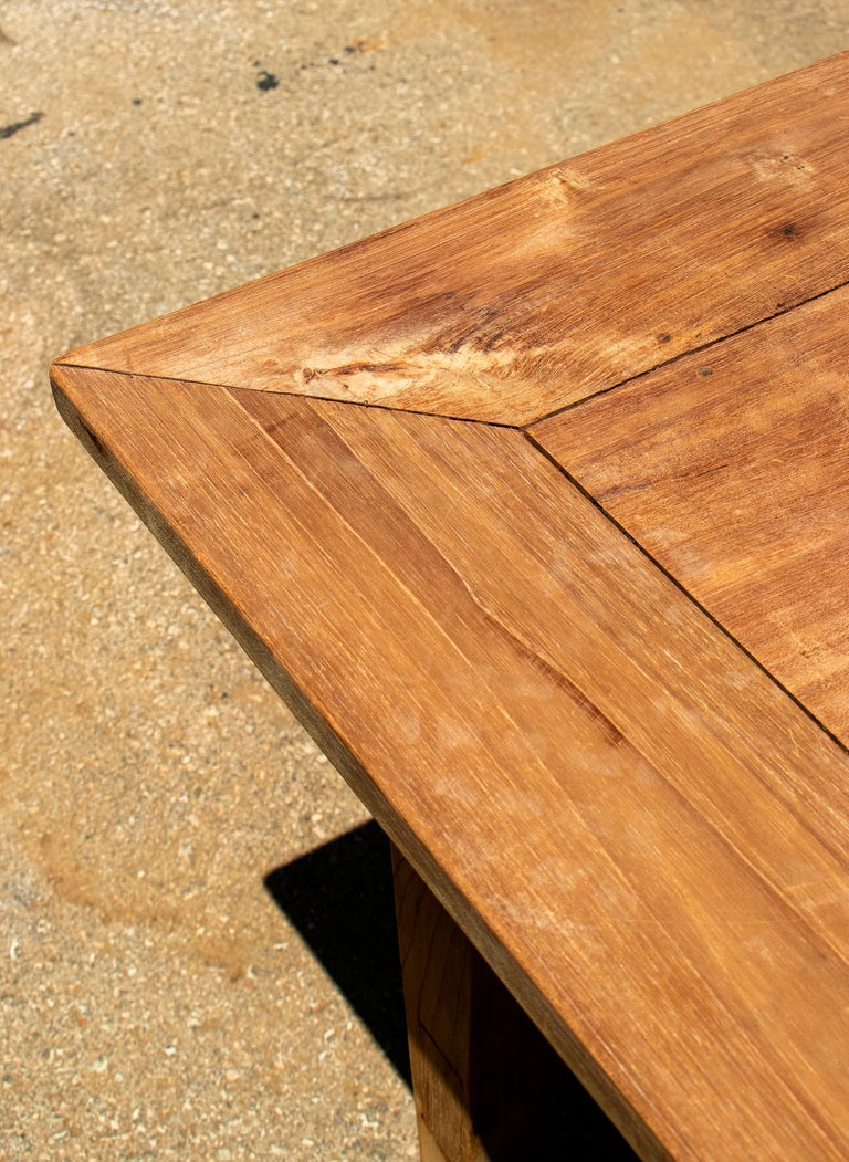 19th Century Rustic Spanish Parquet Dining Table For Sale at 1stDibs
