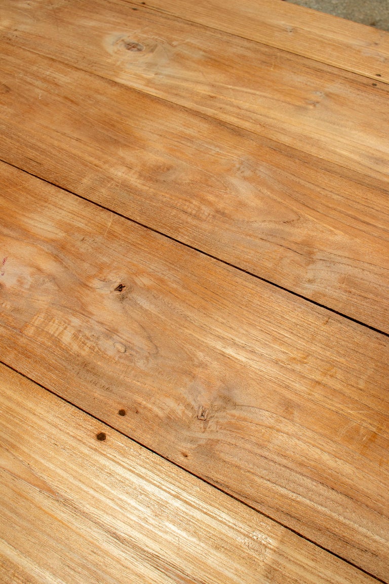 19th Century Rustic Spanish Parquet Dining Table For Sale at 1stDibs