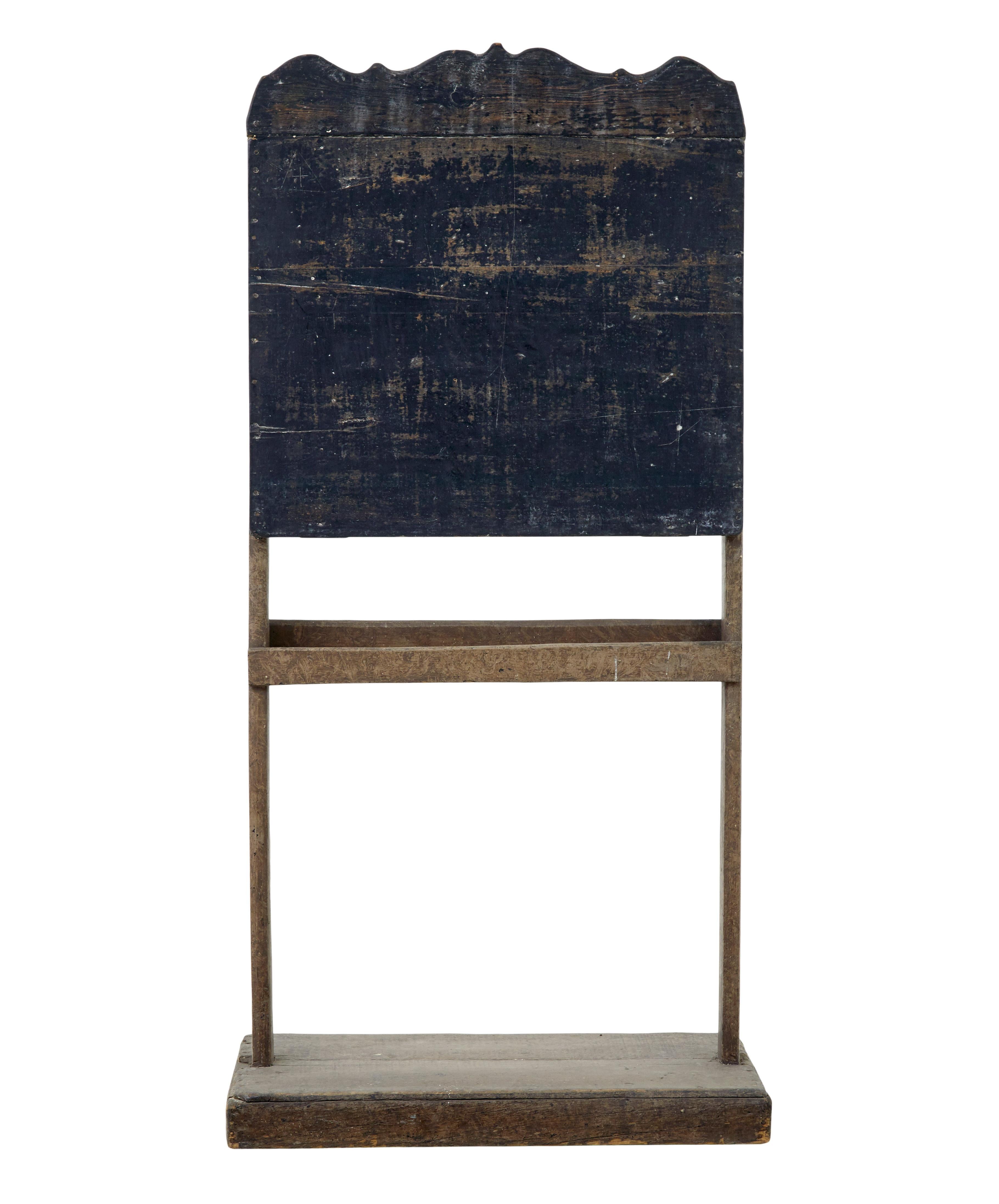19th century rustic Swedish class room blackboard For Sale at 1stDibs