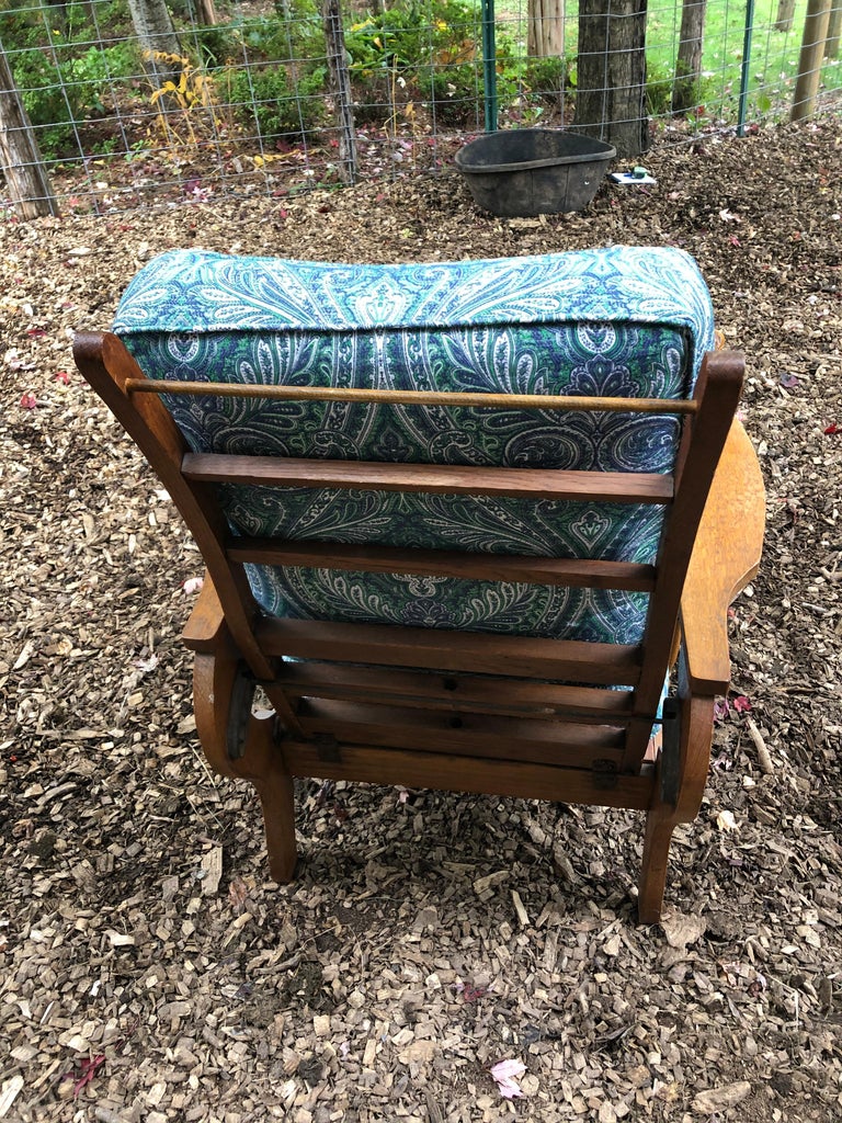 19th Century S.A.Cook Reclining Morris Chair with Griffins at 1stDibs ...