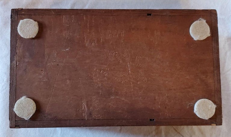 19th Century Sailor's Folk Art Inlaid Box For Sale at 1stDibs