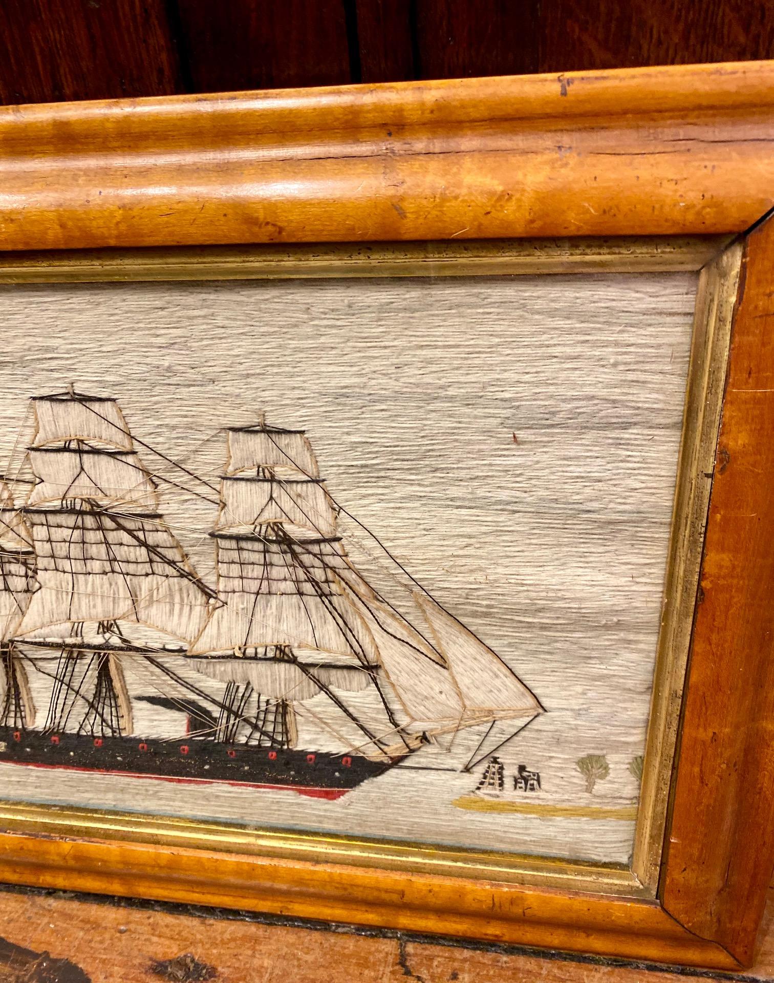 19th Century Sailor's Small Woolie of a Steam Sailor at 1stDibs