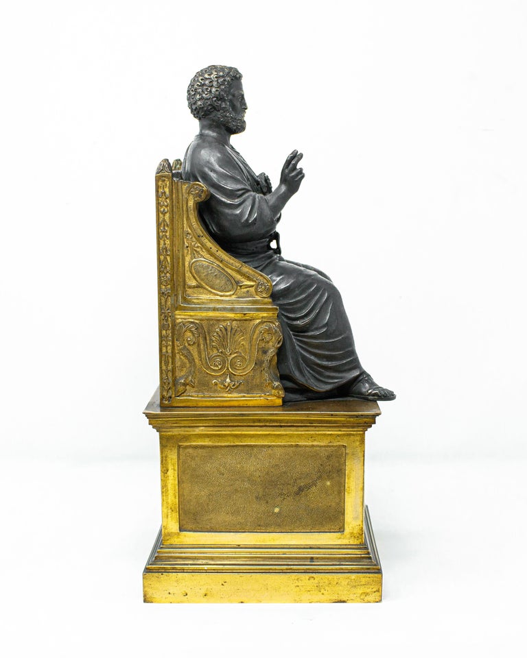 19th Century Saint Peter on the Throne Bronze Sculpture For Sale at 1stDibs