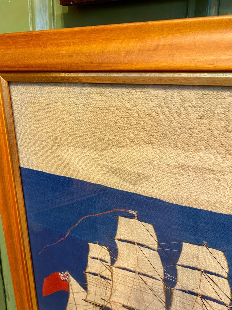 19th Century Sailor's Woolie with Four Ships, circa 1890 For Sale at ...