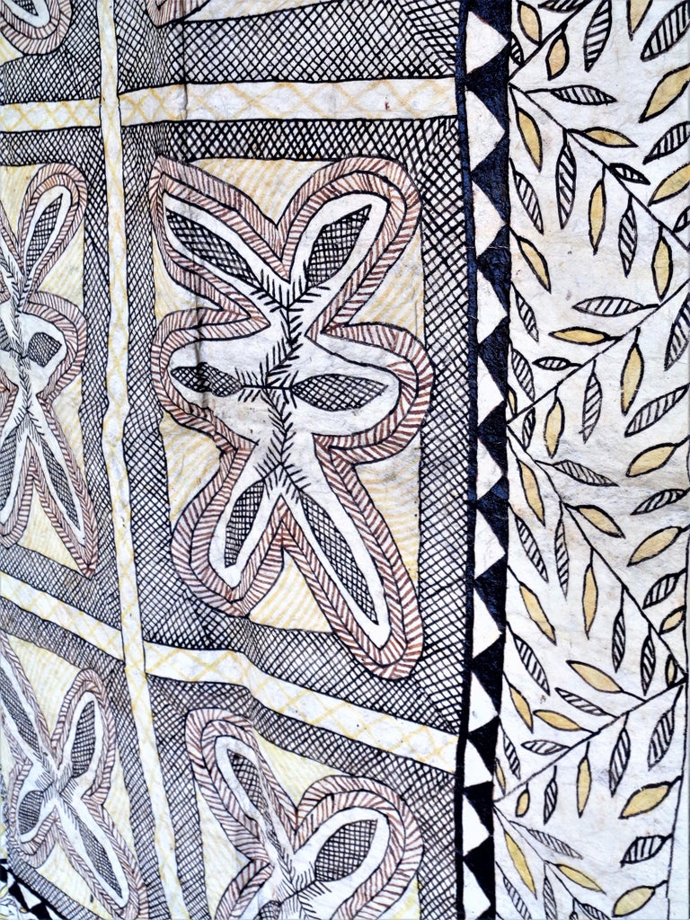 19th Century Samoan Tapa Cloth For Sale at 1stDibs