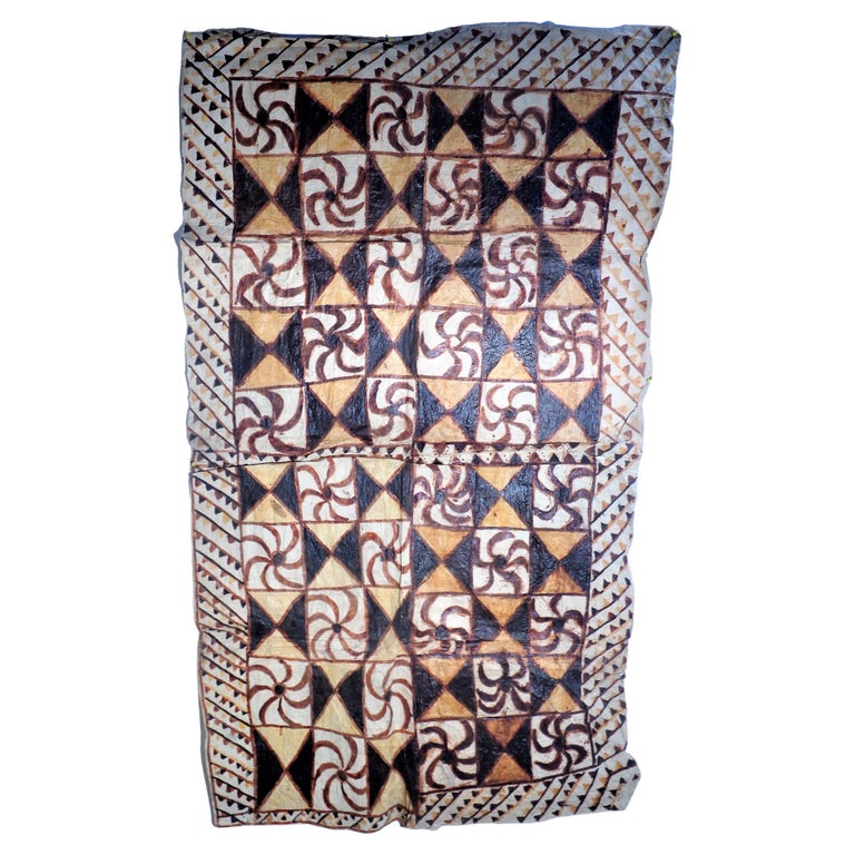 19th Century Samoa Tapa Cloth For Sale at 1stDibs | samoan tapa cloth ...