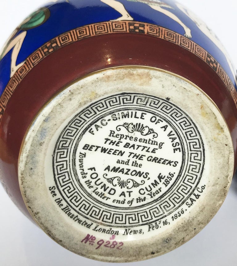 19th Century Samuel Alcock Neoclassical Porcelain Vase at 1stDibs