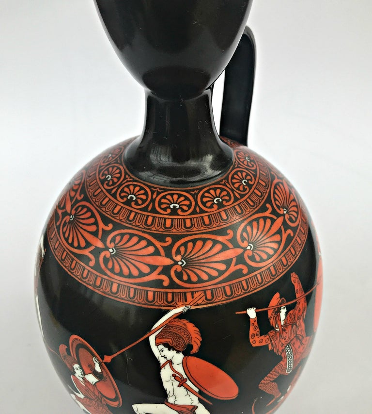 19th Century Samuel Alcock Neoclassical Porcelain Ewer Etruscan at 1stDibs