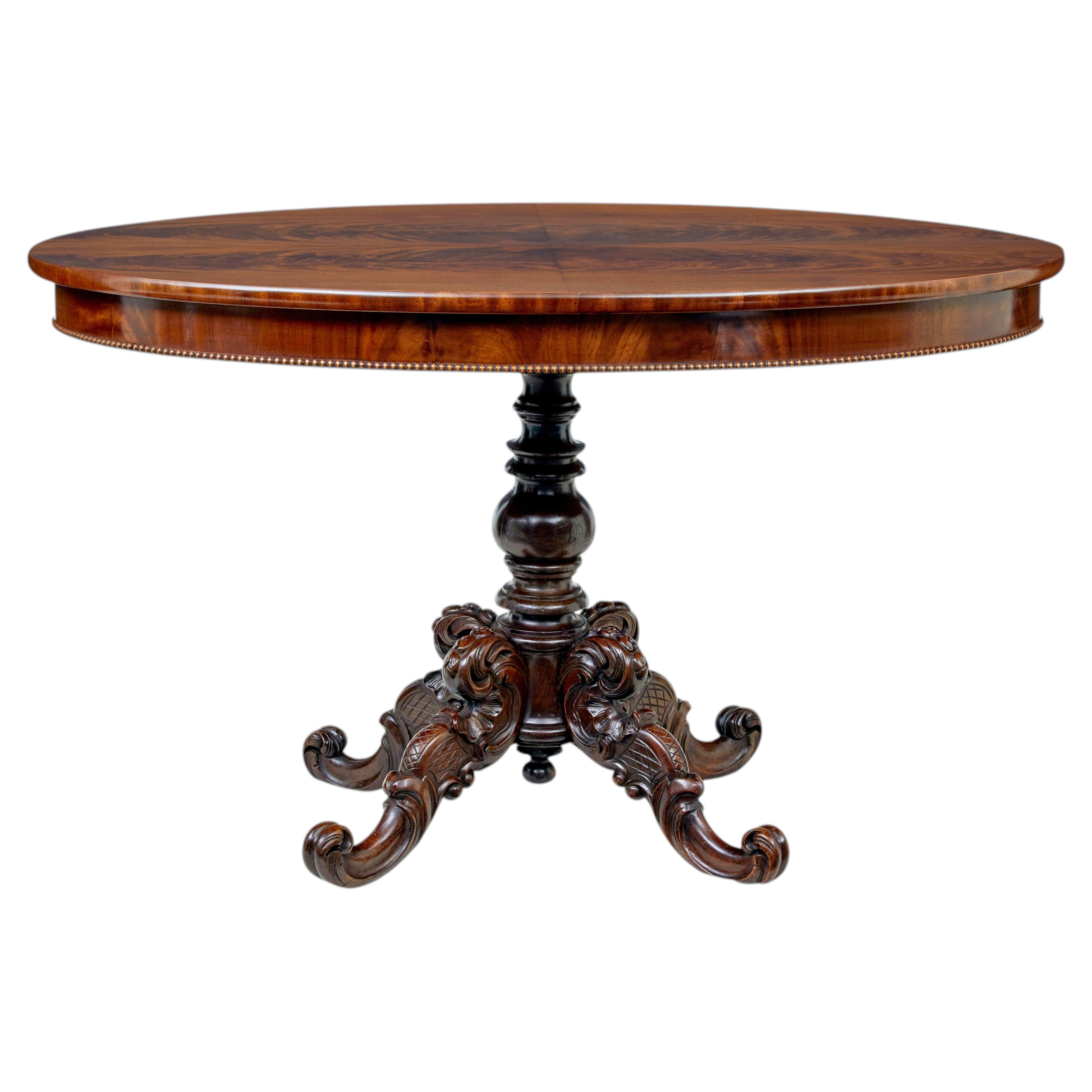 Swedish 19th Century Empire Oval Center Table, circa 1830 For Sale at ...