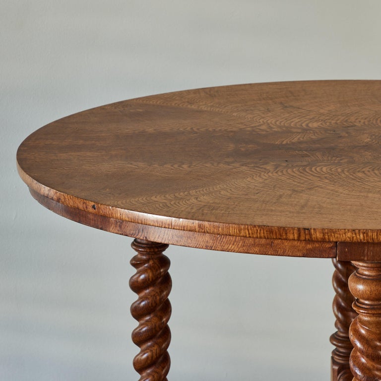 19th Century Scottish Ash Wood Center Table For Sale at 1stDibs