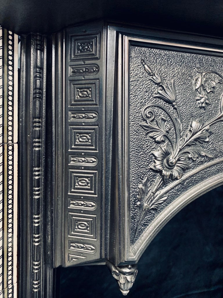 19th Century, Scottish Carron of Falkirk Cast Iron Fireplace Insert For ...