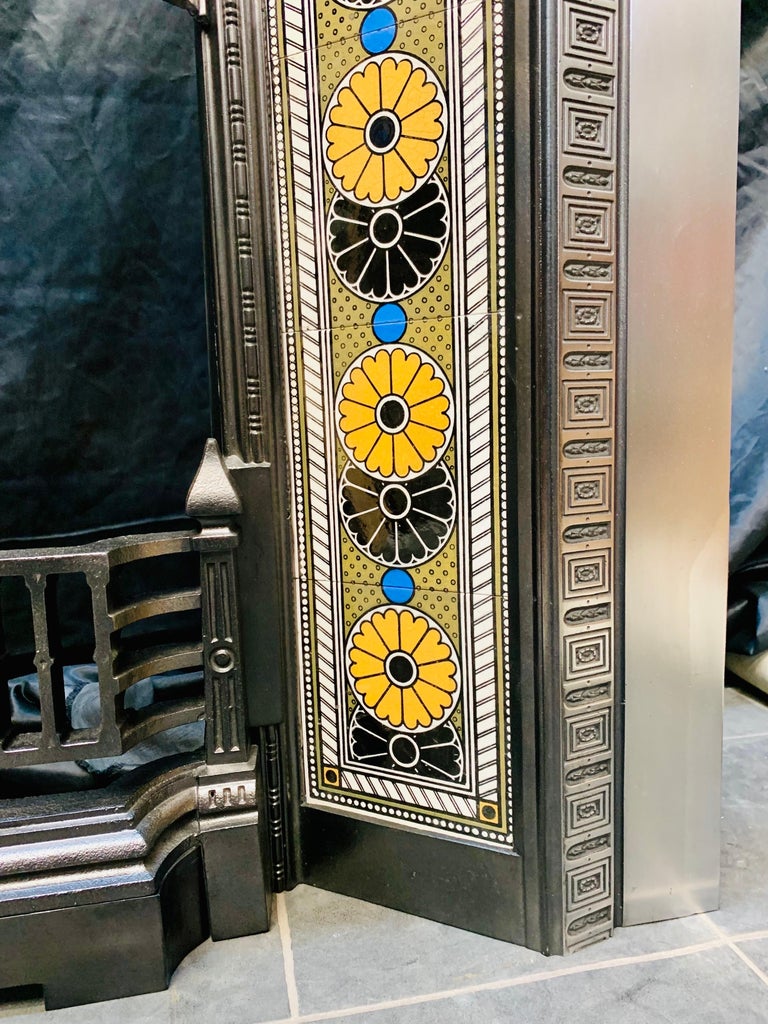 19th Century, Scottish Carron of Falkirk Cast Iron Fireplace Insert For ...