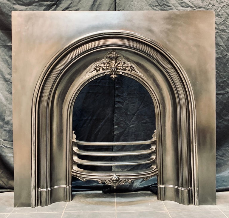 19th Century Scottish Victorian Arched Cast Iron Fireplace Insert at ...