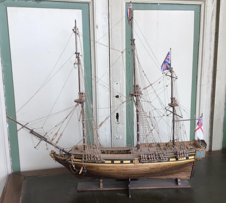 19th Century Set of 10 English Wood Vessel and Ship Models, 1890s For ...