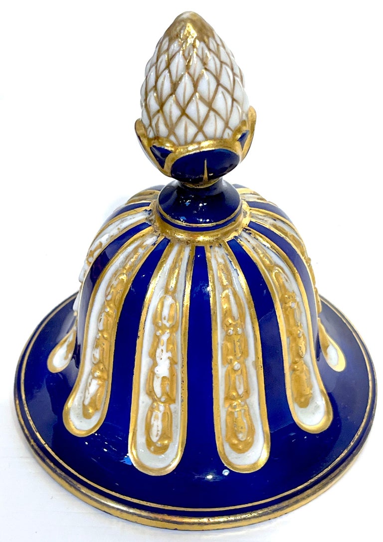 19th Century Sevres Cobalt and Ormolu Louis XIII Hunt Scene Vase and ...