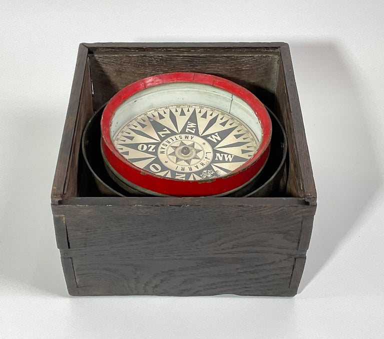 19th Century Ships Compass From Amsterdam For Sale at 1stDibs