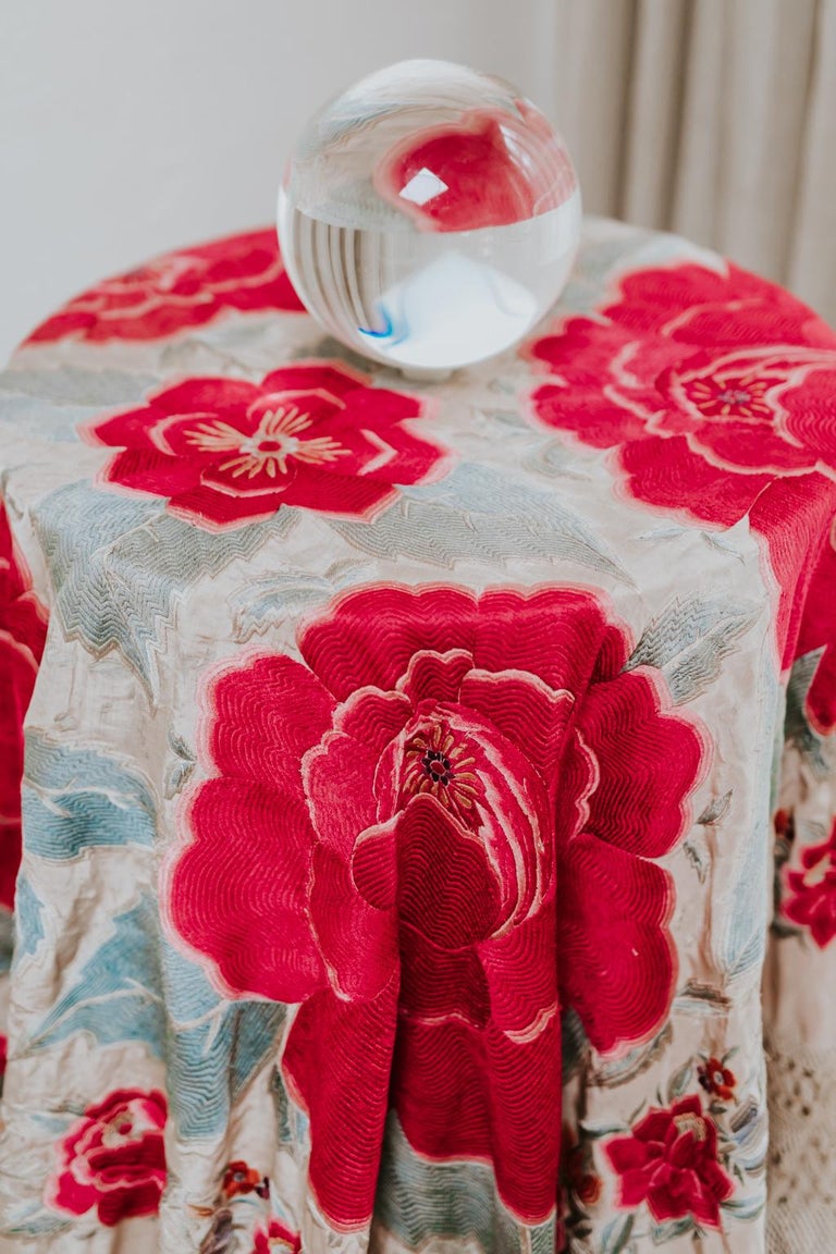 19th Century Silk Table Cloth at 1stDibs