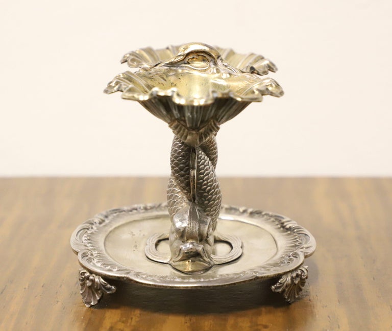 19th Century Silver Dolphin Double Salt Cellar by Jean-baptiste-Claude ...