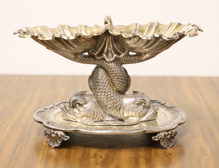 19th Century Silver Dolphin Double Salt Cellar by Jean-baptiste-Claude ...