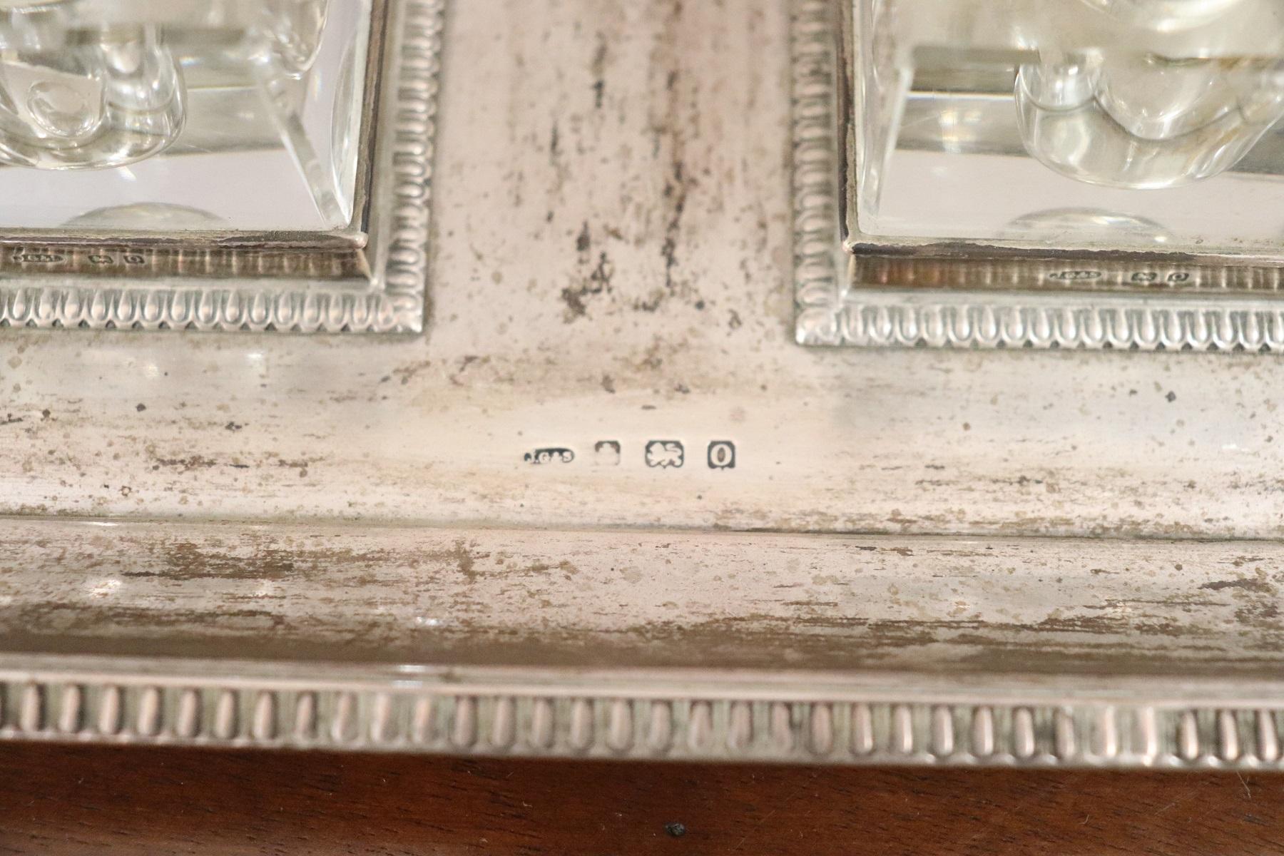 Calamaio d'argento del XIX secolo di J. G. and S. John Grinsell and ...