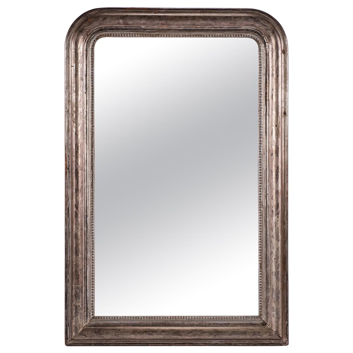 19th Century Silver Louis Philippe Mirror at 1stDibs