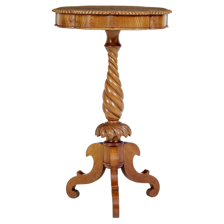 19th Century Small Elm Occasional Table For Sale at 1stDibs