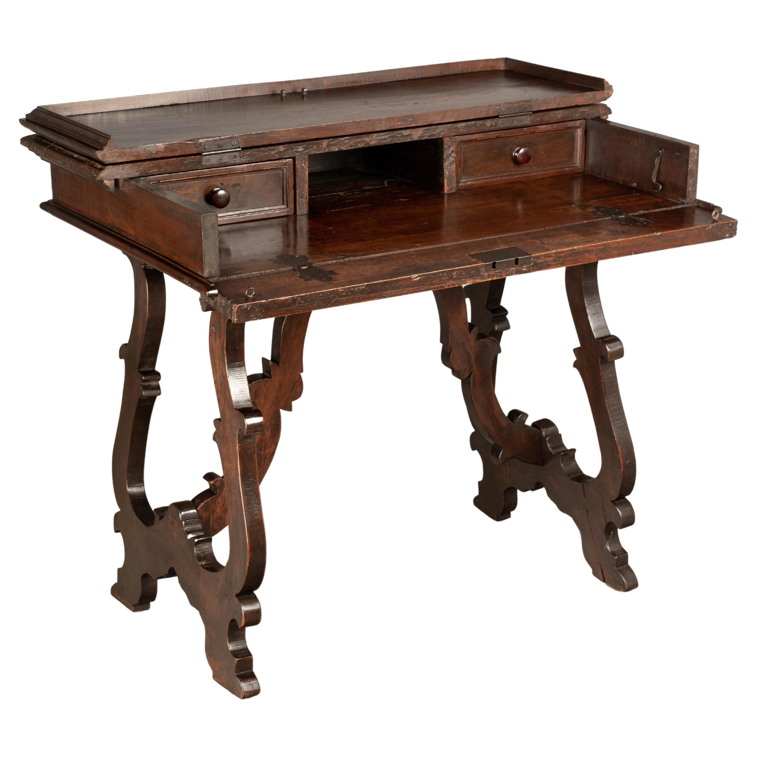 19th Century Burr Walnut Writing Table For Sale at 1stDibs