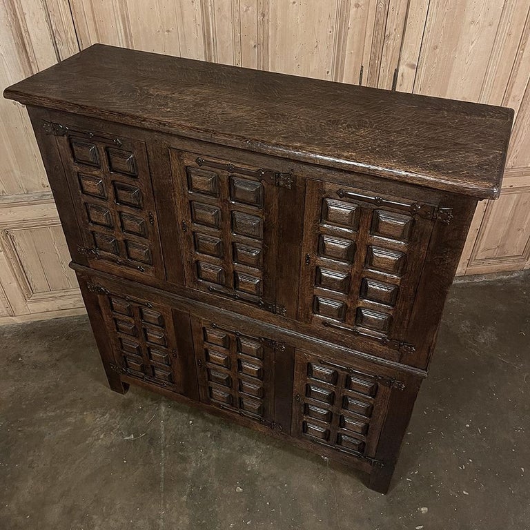 19th Century Spanish Colonial 6-Door Cabinet, Cupboard For Sale at 1stDibs