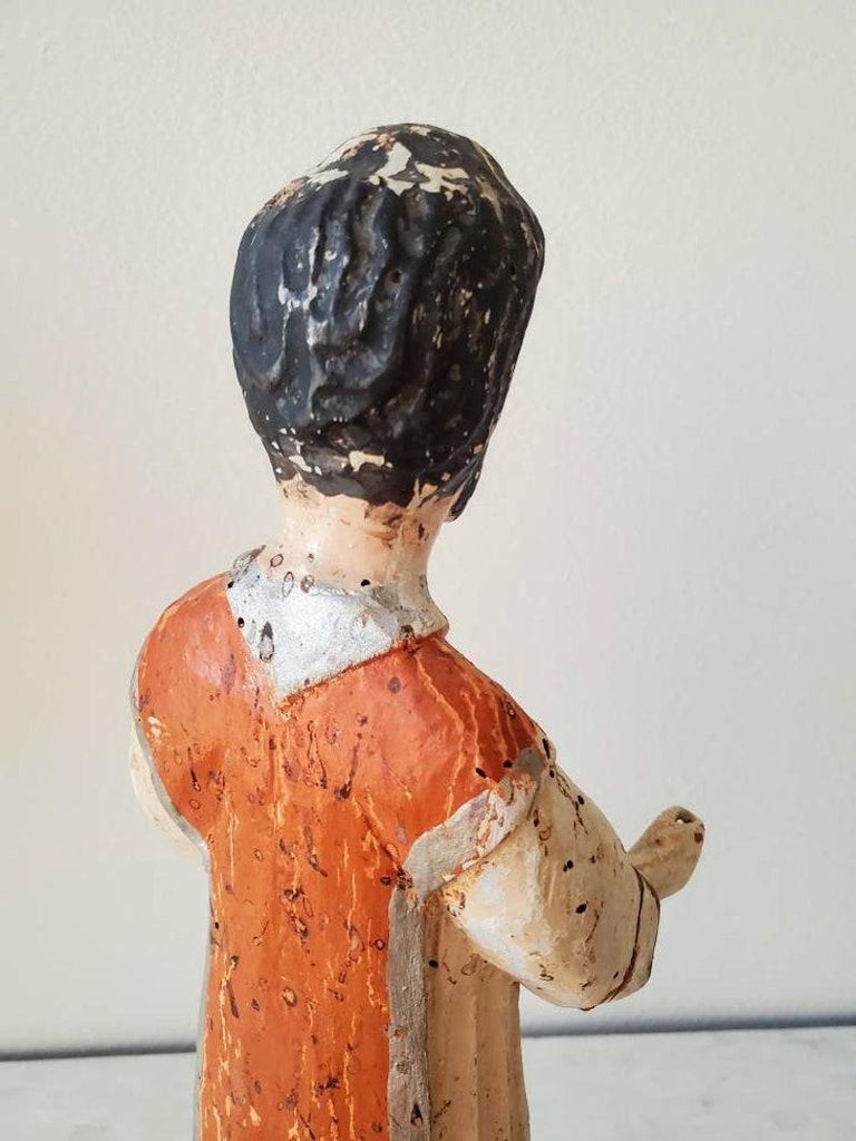 19th Century Spanish Colonial Priest Saint Santo Altar Figure at 1stDibs