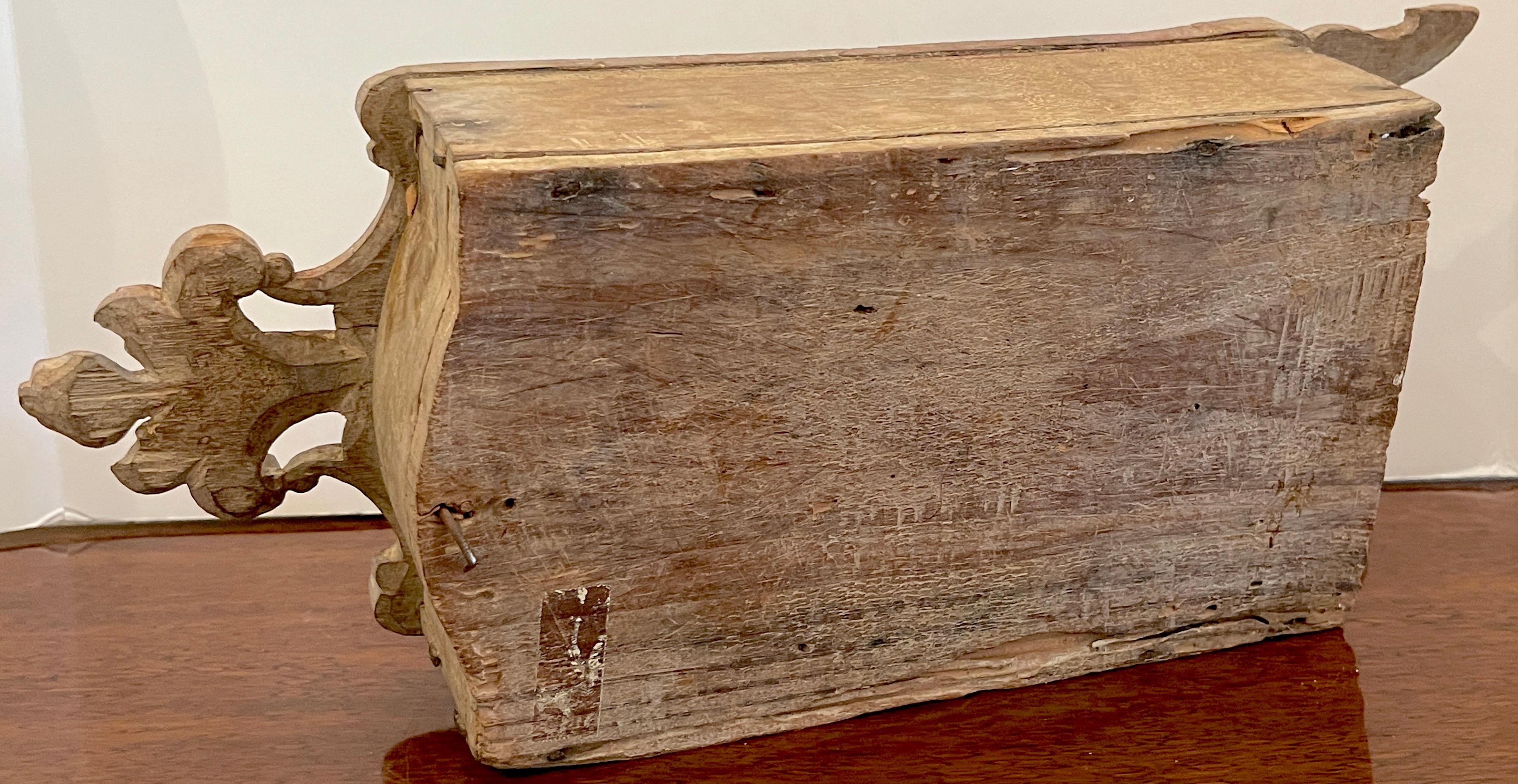 19th Century Spanish Colonial Santos Wall Hanging Shrine of the Virgin Mary For Sale at 1stDibs