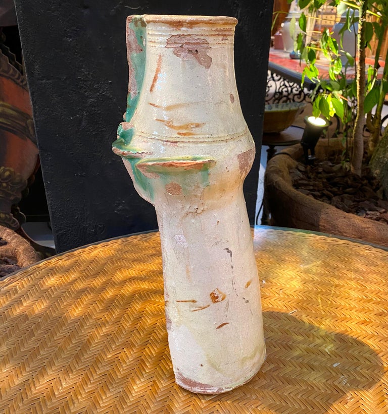 19th Century Spanish Glazed Ceramic Gargoyle with Eyes and nose at 1stDibs