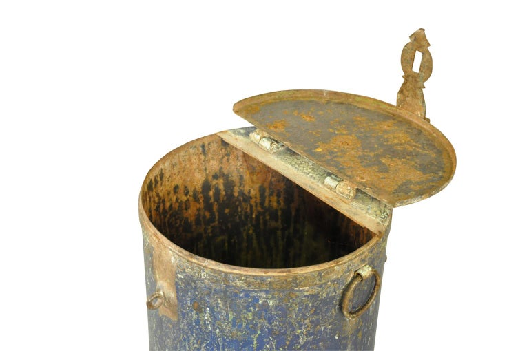 19th Century Spanish Iron Container at 1stDibs
