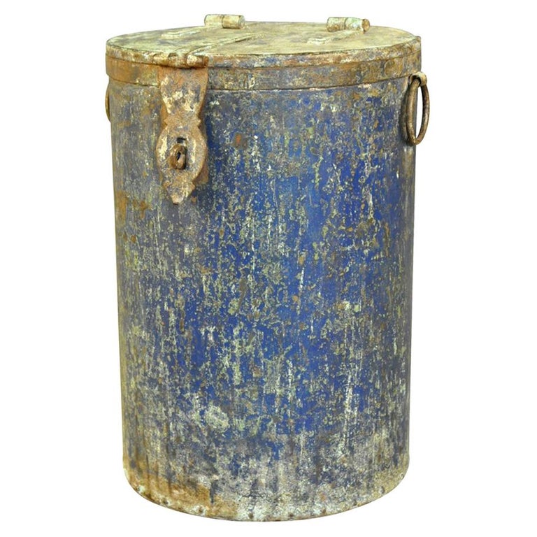 19th Century Spanish Iron Container at 1stDibs