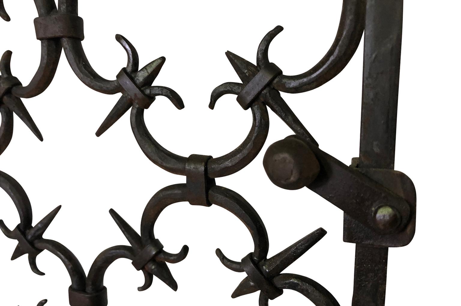 19th Century Spanish Iron Gate at 1stDibs