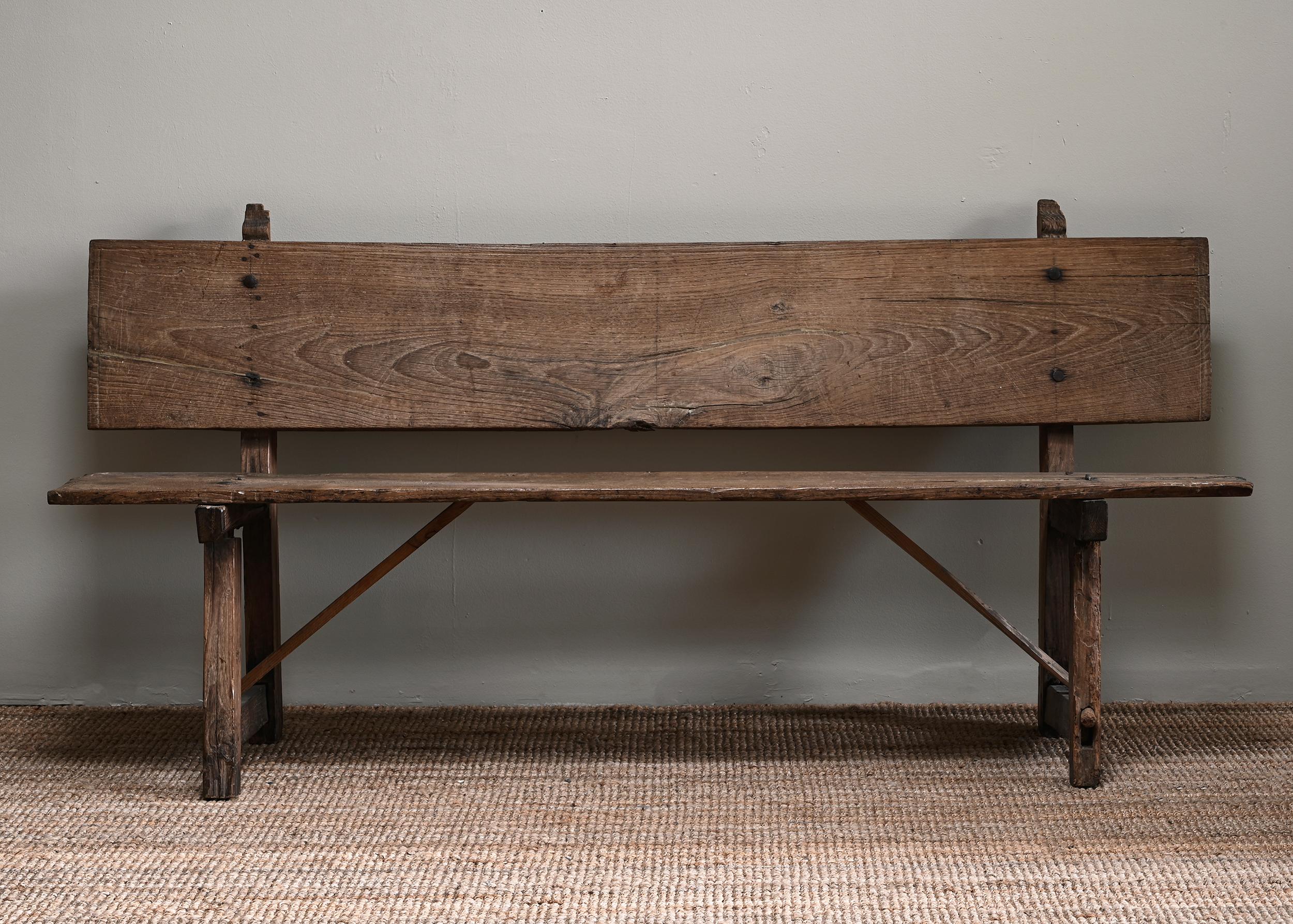 19th Century Spanish Provincial Bench at 1stDibs