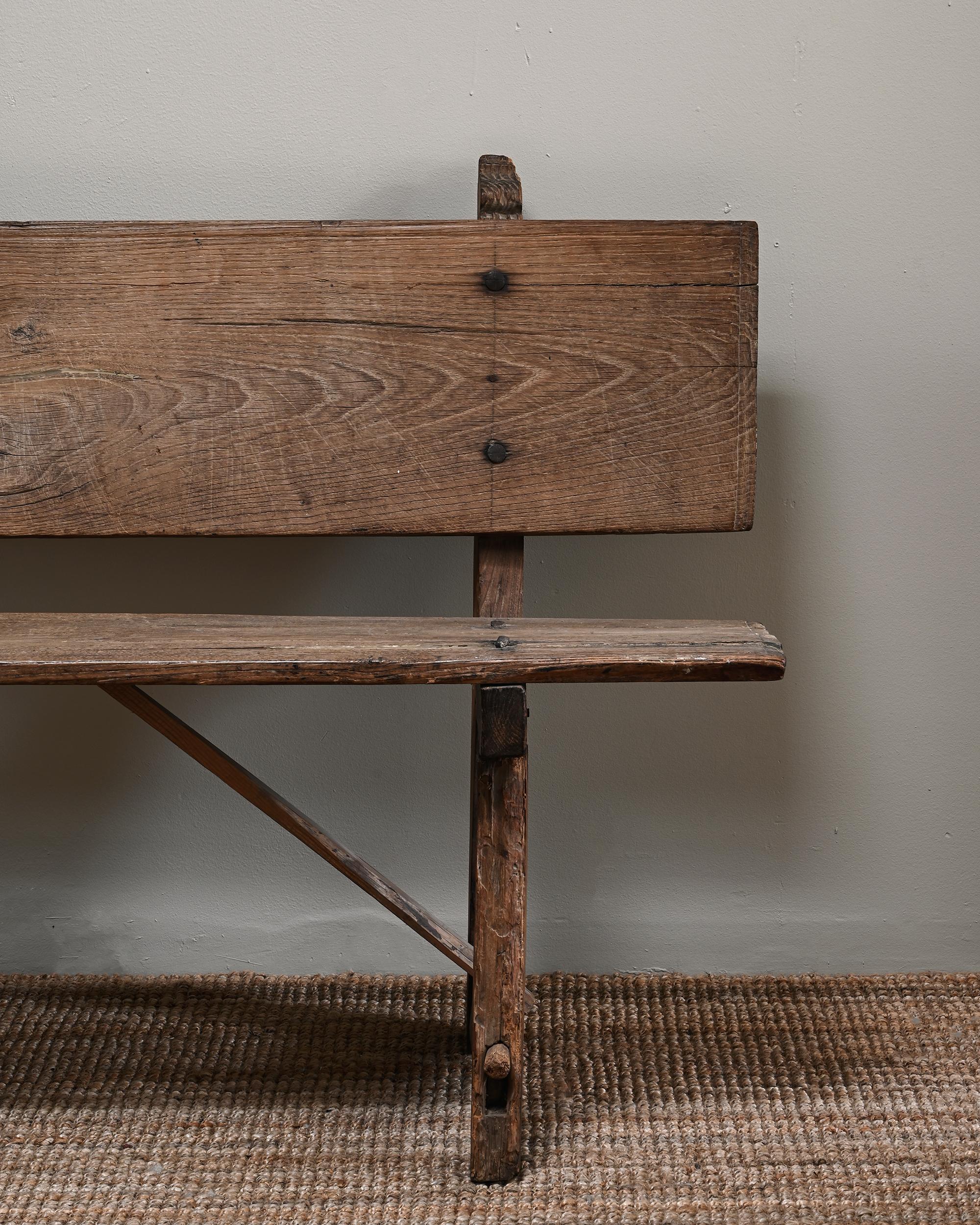19th Century Spanish Provincial Bench at 1stDibs