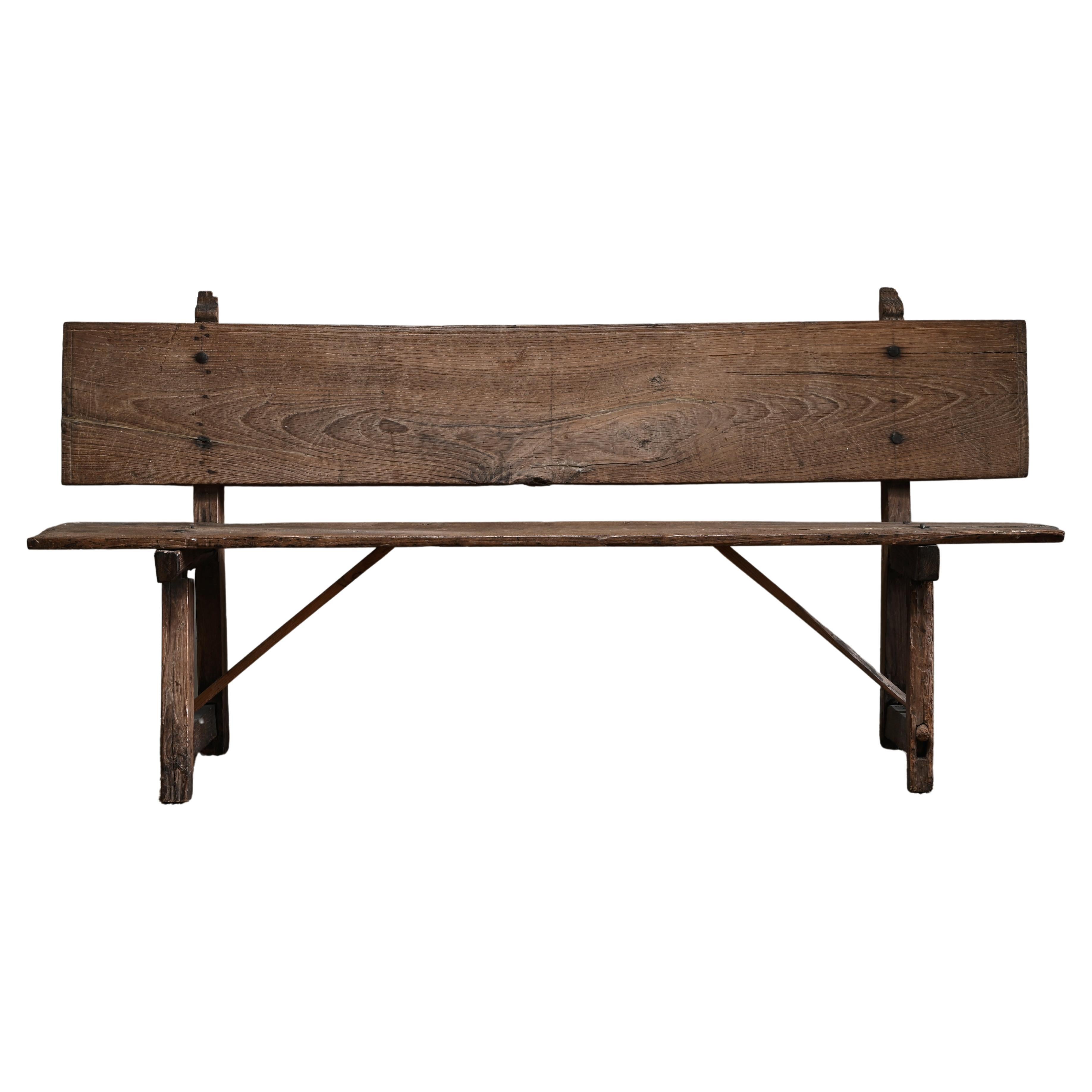 18th Century Spanish 3-Seater Andalusian Bulrush Bench For Sale at 1stDibs