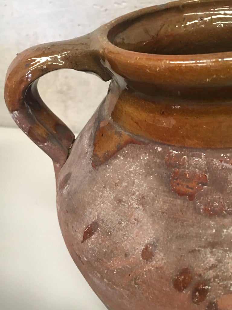 19th Century Spanish Stoneware Terracotta Jug or Pot with Handle For ...