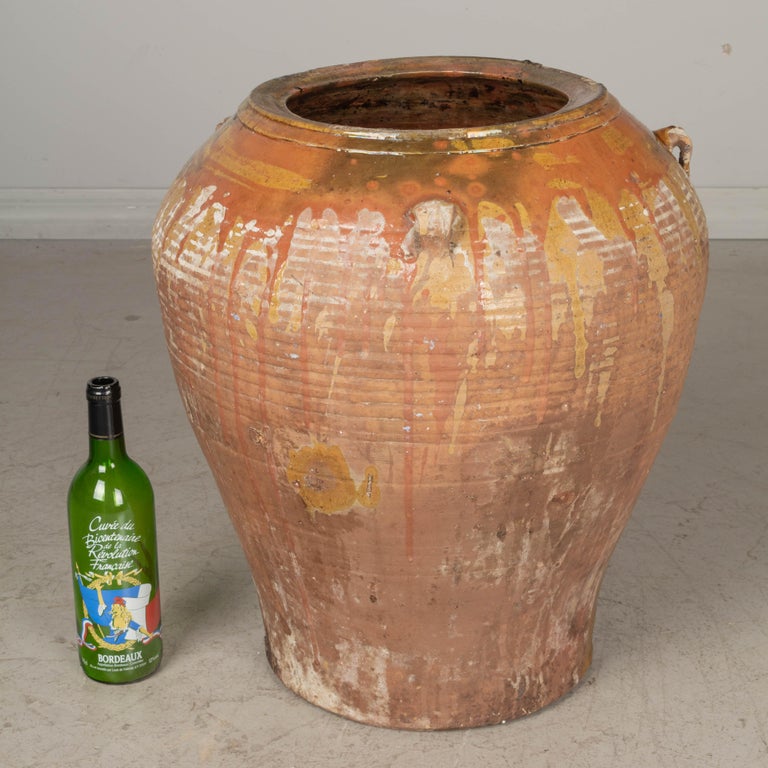 19th Century Spanish Terracotta Olive Jar For Sale at 1stDibs