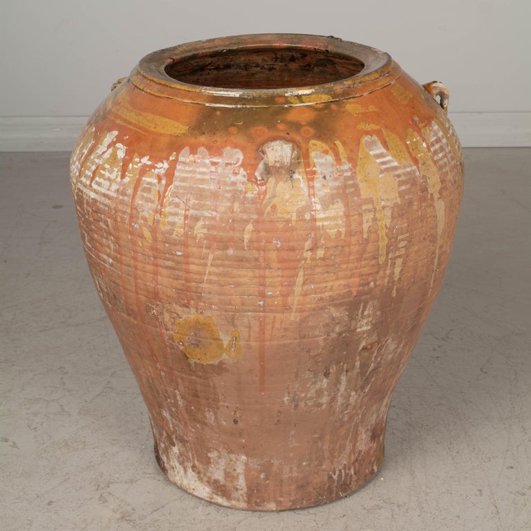 19th Century Spanish Terracotta Olive Jar For Sale at 1stDibs