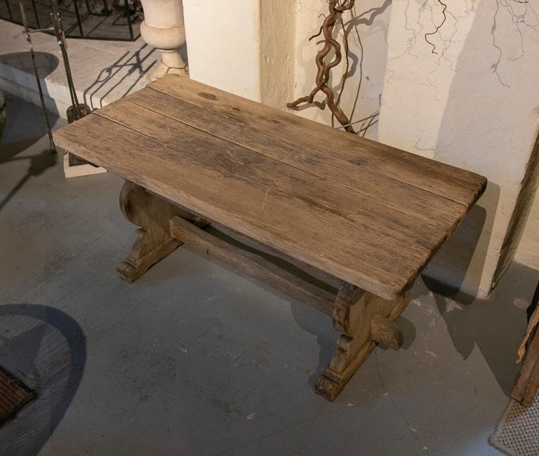 19th Century Spanish Wooden Side Table Unit Legs with Crossbars For ...