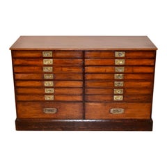 Beautiful Specimen Cabinet 24 Glass Top Shadow Box Draws at 1stdibs