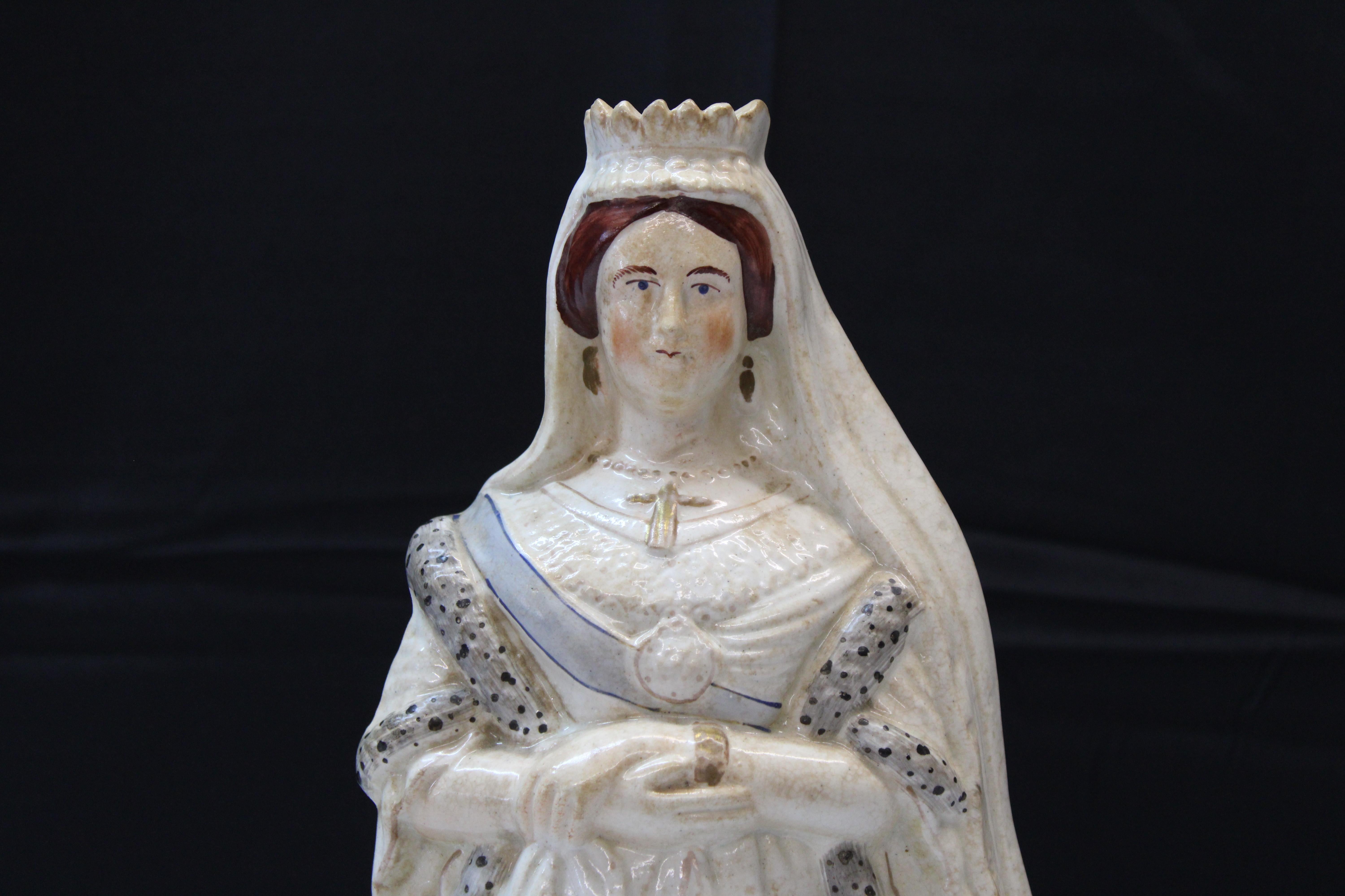 19th Century Staffordshire Figure of Queen Victoria of England For Sale ...