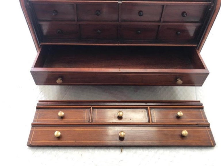 19th Century Stationary Roll Top Bureau/Box For Sale at 1stDibs