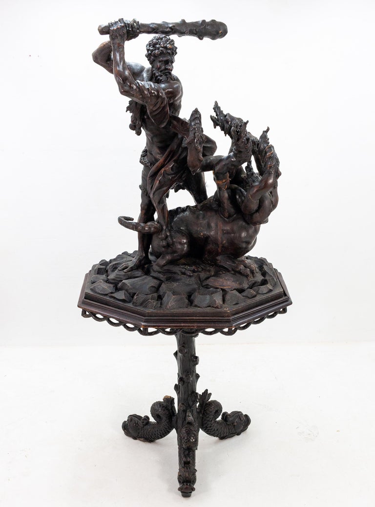 19th Century Statue Hercules Slaying the Hydra at 1stDibs