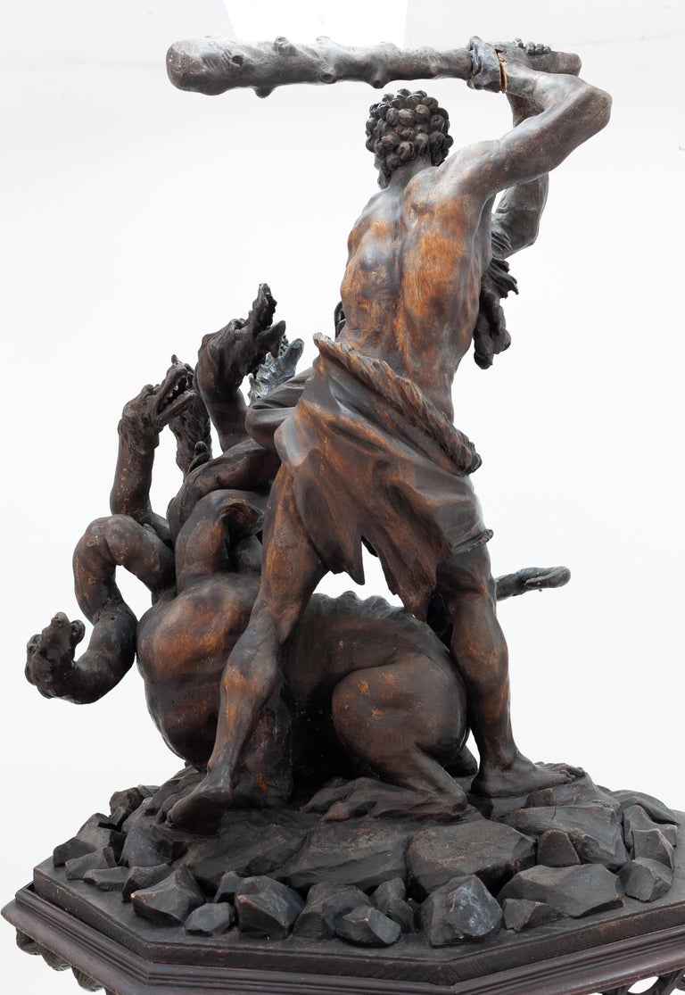 19th Century Statue Hercules Slaying the Hydra at 1stDibs