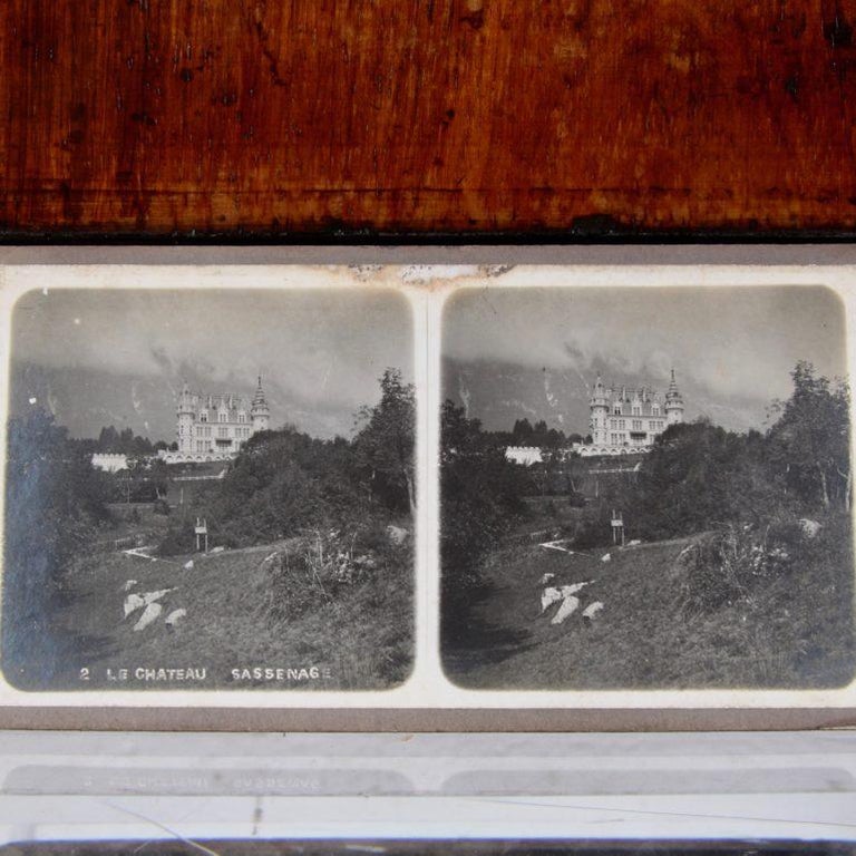 19th Century Stereoscope with Slides For Sale at 1stDibs