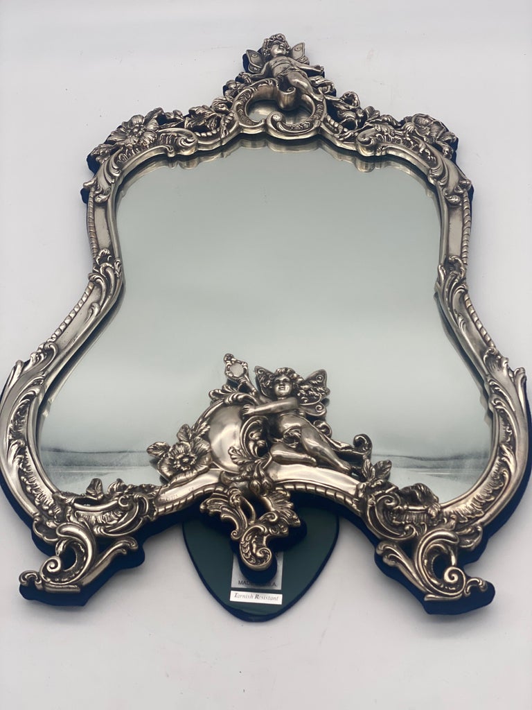 19th Century Sterling Silver Baroque Fae Mirror at 1stDibs | fae silver ...
