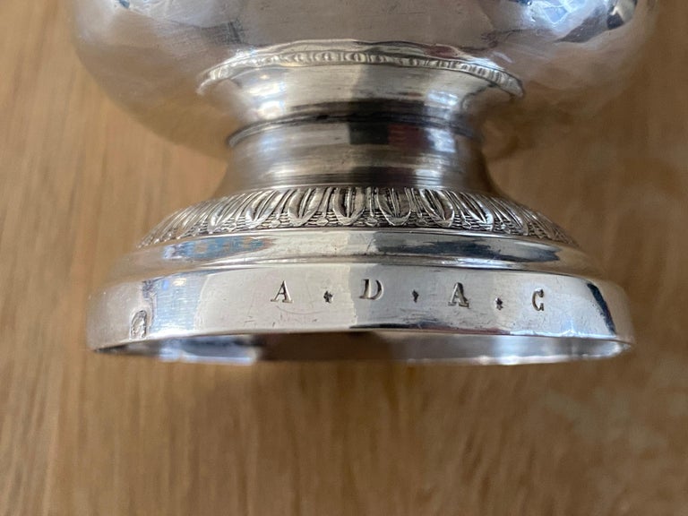 French Early 19th Century Sterling Silver Beaker For Sale at 1stDibs