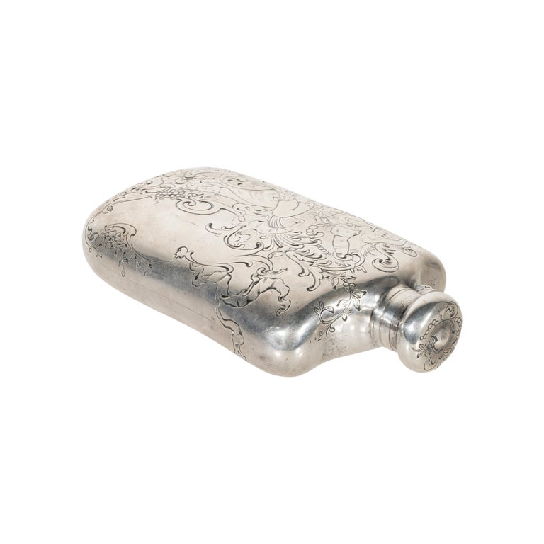 19th Century Sterling Silver Tiffany and Co. Flask For Sale at 1stDibs